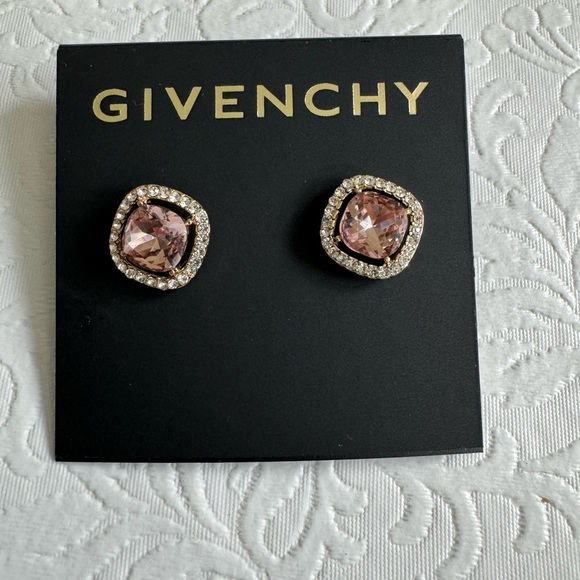 Givenchy | Jewelry | Givenchy Crystal Button Stud Earrings | Poshmark